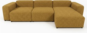 Rohová modulární sedací souprava do L MODINI, 330 cm Barva látky Moly: Hořčicová (Moly 46)