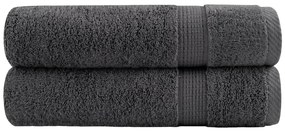 Prémiové osušky SOLUND 2 ks antracitové 100x150 cm 600 g/m² 137164