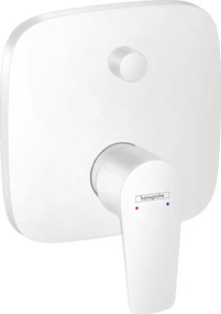 Hansgrohe Talis E, páková vanová baterie pod omítku, se zabudovanou bezpečnostní kombinací dle EN1717, bílá matná, 71474700