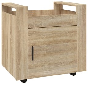 Kancelářský kontejner dub sonoma 60x45x60 cm kompozitní dřevo