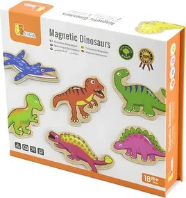 Dřevěné magnetky Dinosauři / Magnetická hra / 20 ks / dřevo, kov
