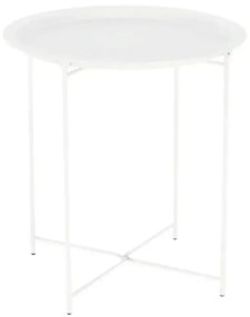 Tempo Kondela Příruční stolek s odnímatelnou tácem, bílá, RENDER