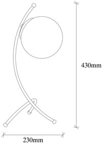 Stolní lampa YAY 1xE27/40W/230V