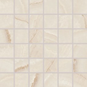 Mozaika Rako Onyx tmavě béžová 30x30 cm lesk DDL06835.1
