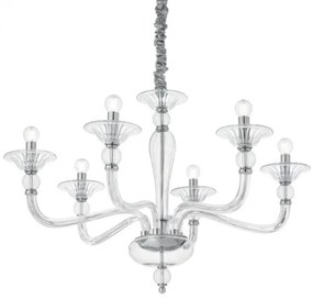 ILUX 159959 Závěsné svítidlo Ideal Lux Danieli SP6 transparente 159959 čiré 6x40W - IDEALLUX