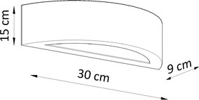 Sollux Lighting Nástěnné svítidlo keramické ATENA 30