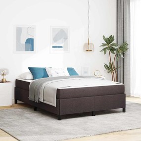 Postel s boxspringem Tmavě hnědá 160 x 200 cm textil 3398874