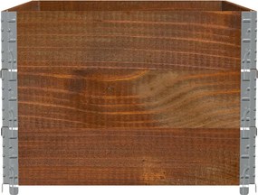 Zahradní truhlík hnědý 120 x 80 cm masivní borové dřevo 3295426