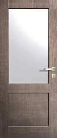 posuvné interiérové dveře do pouzdra LISBONA model 7 Průchozí rozměr: 70 x 197 cm, Orientace dveří: Levé dveře, Dekor: Dub rustikální
