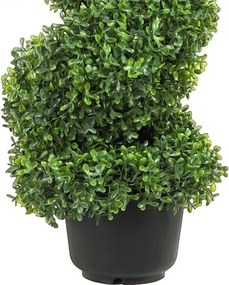 Umělé topiary Zimostráz, 0,9 m vysoký (2 kusy) Umělá topiová rostlina Venkovní