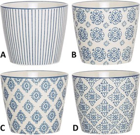 IB LAURSEN Květník Casablanca blue Typ A, modrá barva, keramika
