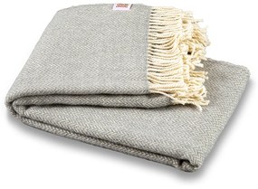 Vlněná deka Elma III - stříbřitě šedá