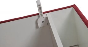 Polohovací válenda Alex, 200x90, červená (č.203/47 matrace B do 120kg)