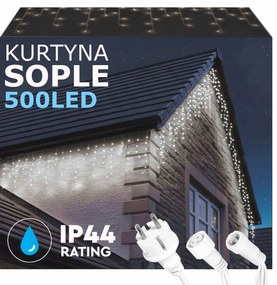 Sople 500LED Venkovní Osvětlení IP44 Stálé Světlo Závěs Světelná Girlanda