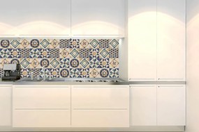 DIMEX | Fototapeta do kuchyně Modré kachličky KI-180-165 | 180 x 60 cm | vícebarevná