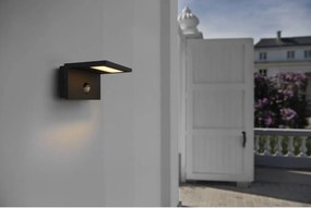 LA 1001969 LED SENSOR WL, LED venkovní nástěnné nástavbové svítidlo, IP44, ANTRACIT, 3000K - BIG WHITE (SLV)
