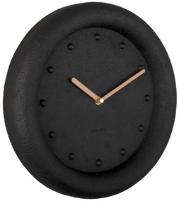 OnaDnes -20% Time for home Černé kulaté nástěnné hodiny Eirene 30 cm