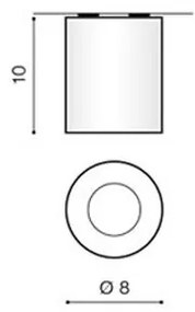 Azzardo AZ1360 - Venkovní stropní svítidlo ARO 1xGU10/50W/230V IP54