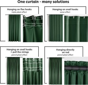 Tmavě zelený dimout závěs 200x250 cm Calisto – Filumi