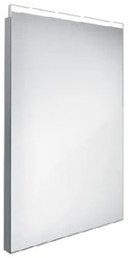 Nimco Zrcadla - Koupelnové podsvícené LED zrcadlo 500 x 700 mm, hranaté, aluminium ZP 8001