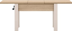 Rozkládací polohovací konferenční stolek HOGO 3v1 | 120-157x62,5-74,5x67 cm | síla horní desky 32 mm | dub sonoma/nohy kašmír