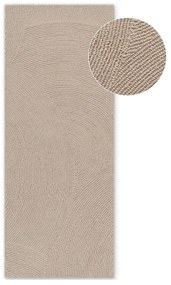 Béžový ručně tkaný vlněný běhoun 80x300 cm Calmio – Hanse Home