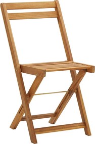 3dílný skládací bistro set s poduškami masivní akáciové dřevo 310275
