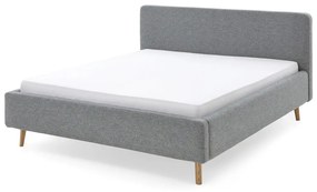 Modro-šedá čalouněná dvoulůžková postel 160x200 cm Mattis – Meise Möbel