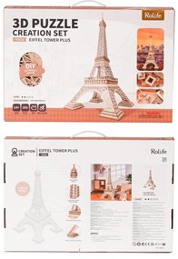 RoboTime 3D dřevěná skládačka Eiffelova věž velká