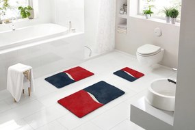 BATEX GELO - Koupelnová předložka červená Rozměr: 50x60 cm s výřezem pro WC