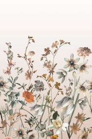 Vliesová květinová fototapeta na zeď, 159211, Vintage Flowers, Esta Home