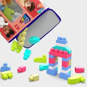 Mattel DCH54 MEGA bloks fb big building bag girls / 60 dílů / od 12 mě