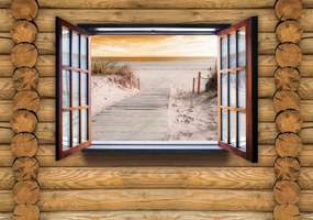 Fototapeta - Pohled na pláž (152,5x104 cm)