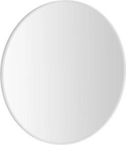 Sapho Notion Slim kulaté zrcadlo v rámu 60 cm bílá mat NT600W
