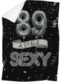 Deka Stále sexy – Černá (věk: 89, Podšití beránkem: ANO)