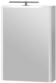 Kingsbath Livorno Structure White 50 zrcadlová skříňka do koupelny s LED osvětlením