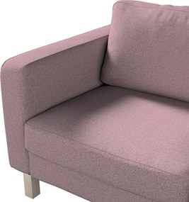Potah na pohovku IKEA  Karlstad 2-místná, nerozkládací, krátký barva růžová látka pletený vzor