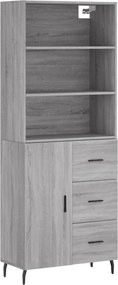 Skříň highboard šedá sonoma 69,5 x 34 x 180 cm kompozitní dřevo 3189467