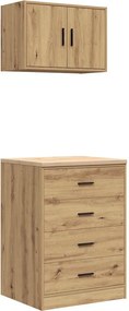 Garážové skříně 2 ks dub artisan kompozitní dřevo 3328340