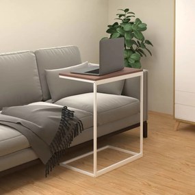 vidaXL Odkládací stolek 55 x 35 x 66 cm kompozitní dřevo [343095] Barva: Bílo-hnědá