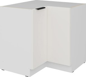 ARIA wh | dolní skříňka 90x90 DN 2F rohová s policí | 90x90 cm | bílá