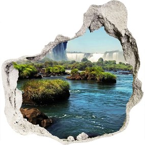 Wallmuralia Nálepka fototapeta 3D výhled Vodopád Igazu 75x75 cm