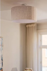 Béžové lněné stropní svítidlo ø 60 cm Alina – Jotex