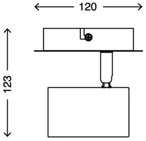 Briloner 2857-016 - Nástěnné bodové svítidlo SPOT 1xGU10/40W/230V bílá
