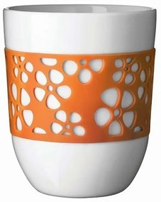 QDO Sada 2 porcelánových termohrnků Silly oranžová
