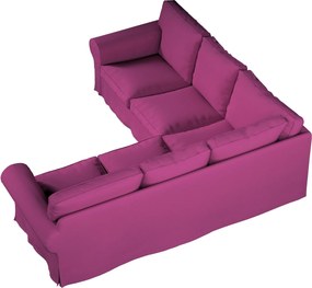 Potah na pohovku IKEA  Ektorp rohová barva růžová látka pletený vzor
