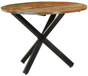 Jídelní stůl kulatý 100 x 100 x 75 cm masivní recyklované dřevo 321682