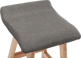 Barové židle 2 ks tmavě šedé textil 249577