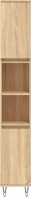 vidaXL 3dílný set koupelnového nábytku kompozitní dřevo [3190278] Barva: dub sonoma