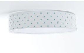 LED Stropní svítidlo GALAXY KIDS LED/24W/230V hvězdičky bílá/tyrkysová